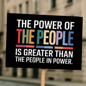 Power of the People Resist Protest Sign PRINTABLE, Anti-trump Protest ...