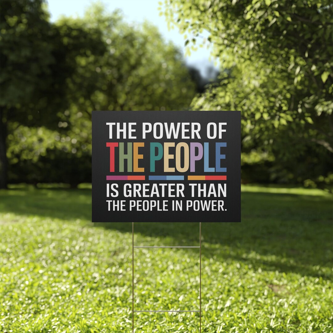Power of the People Resist Protest Sign PRINTABLE, Anti-trump Protest ...
