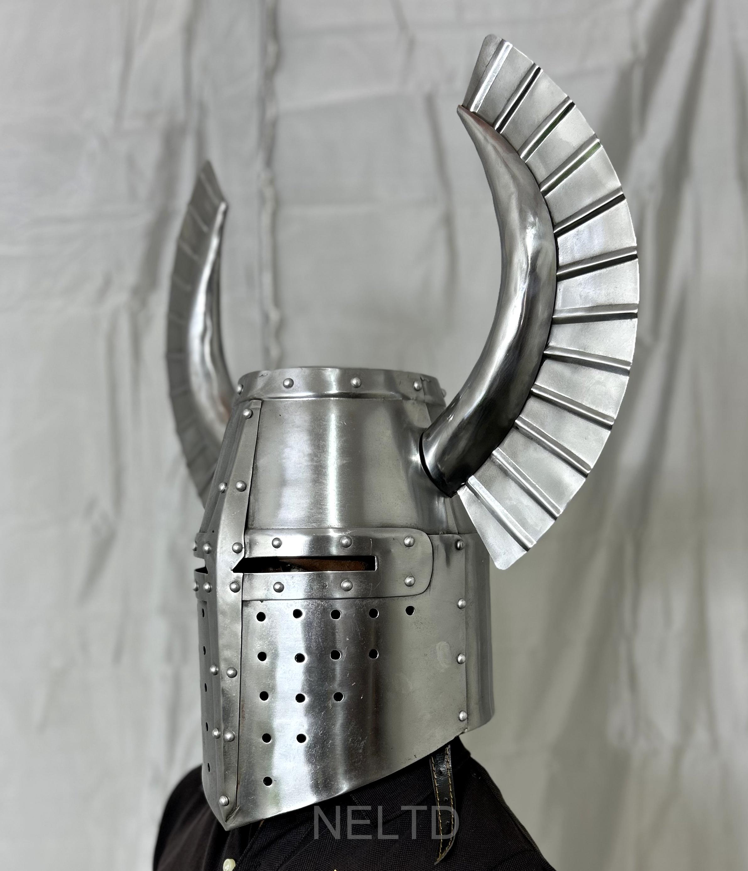 Medieval Templar Wings Armor Helmet Crusader Warrior Knight Helmet for ...