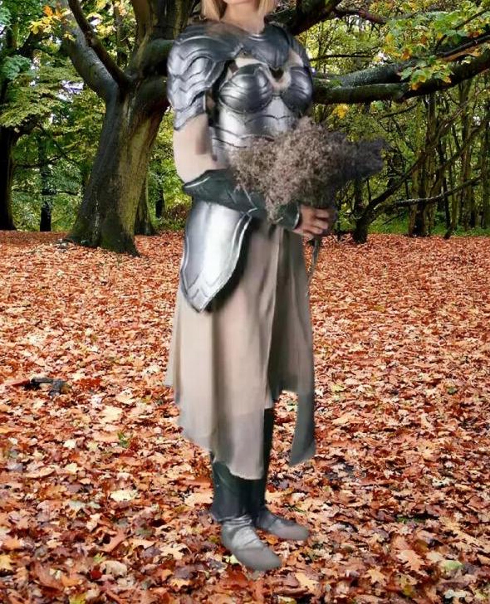 Medieval Brave Lady Armor Suit Female Fantasy Outfit for Cosplay - Etsy