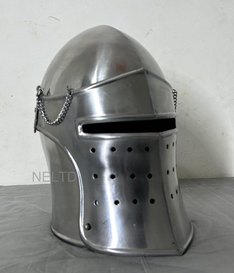 Medieval Barbute Knight Armor Helmet Crusader Warrior Fully Wearable ...