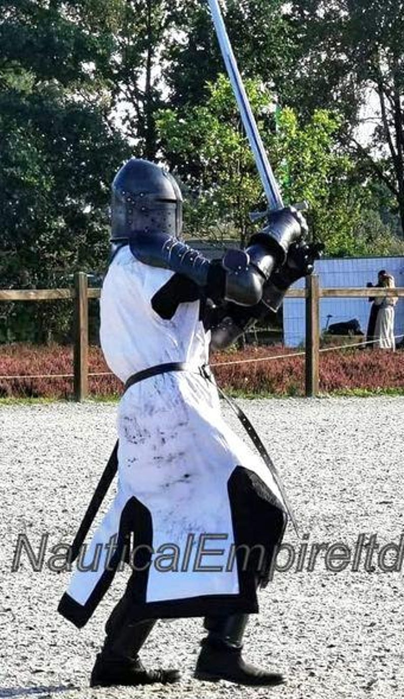 Medieval Black Templar Knight Full Body Armor Set Cosplay Halloween ...