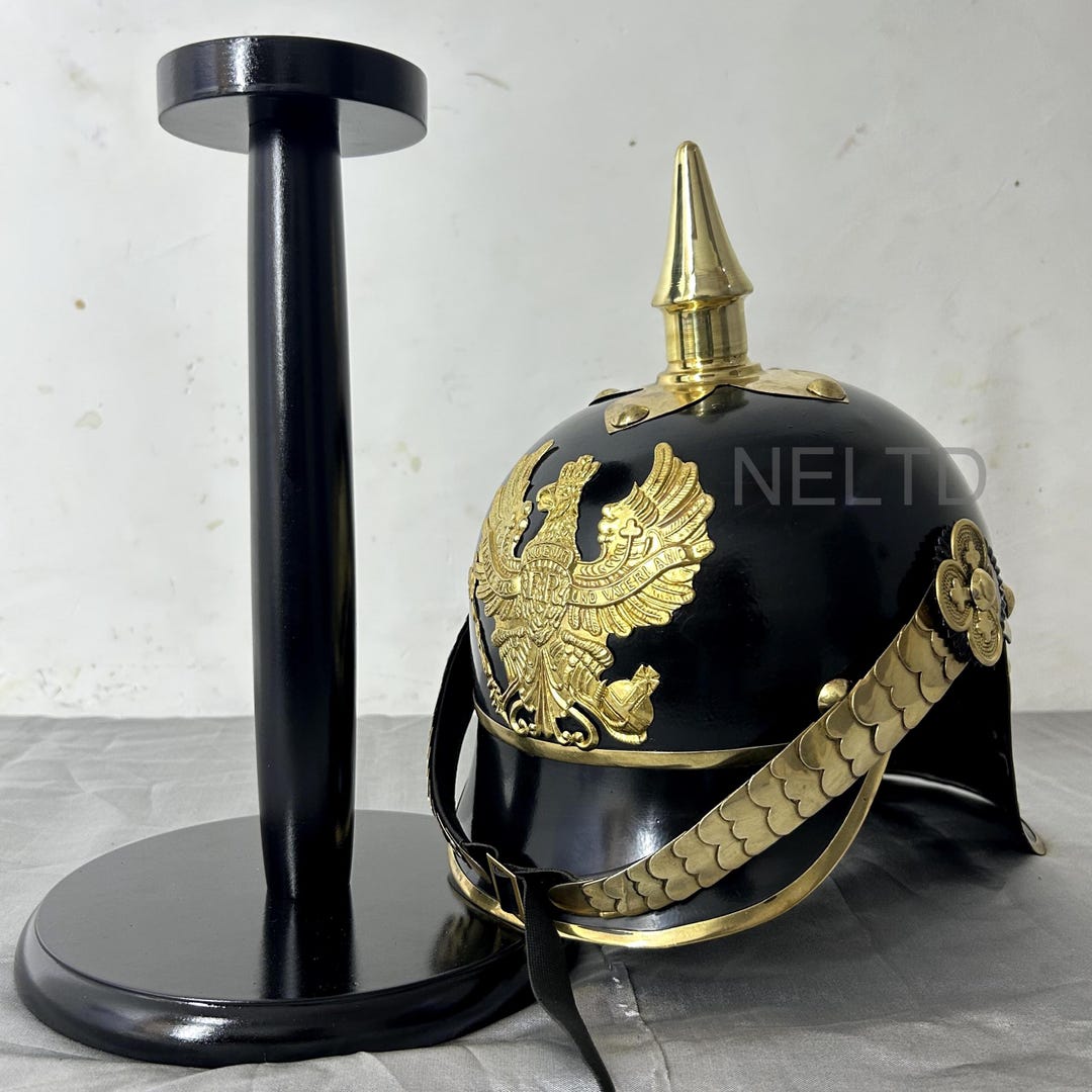 Prussian German Pickelhaube Bavarian Wearable Helmet WW1 German Officer ...