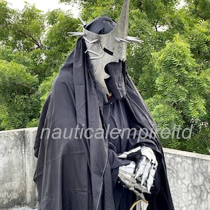 Nazgul Witch King Black Costume Ring Wraith Dark Movie Outfit for ...