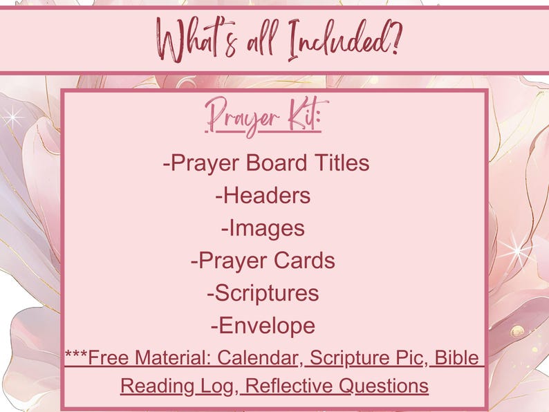 Prayer Board Kit, Prayer Board Printables, Prayer Board Kit With ...