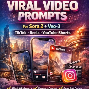 500 Viral Video Prompts for Sora 2 and Veo-3 | AI Short-form Content ...