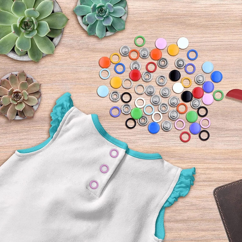 Colorful Metal Snap Button Kit With Pliers – Sewing & Craft Fasteners ...