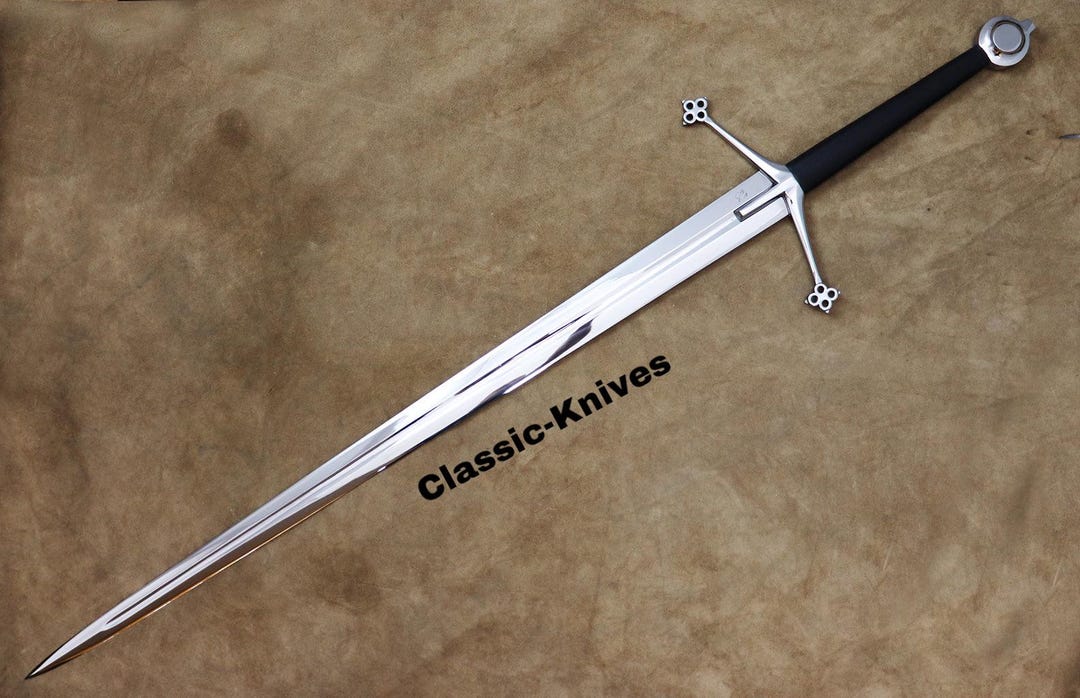 Hand Forged 40” Scottish Claymore Sword With Scabbard | Full Tang 5160 ...