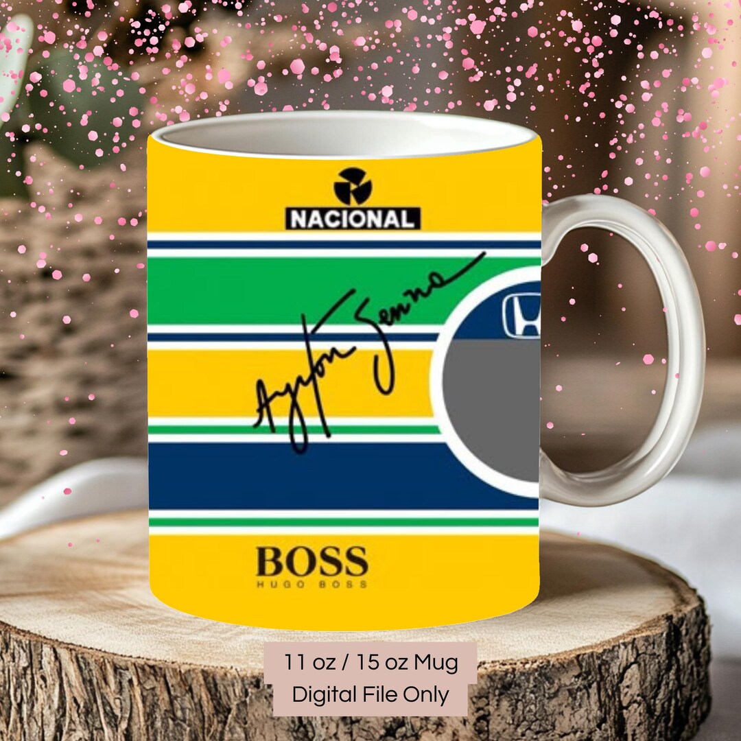3D Ayrton Senna, F1, Tumbler Wrap Sublimation, Brazil Tumblers, Wraps ...