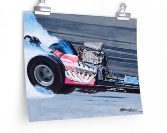 Dragster Art Print - Etsy