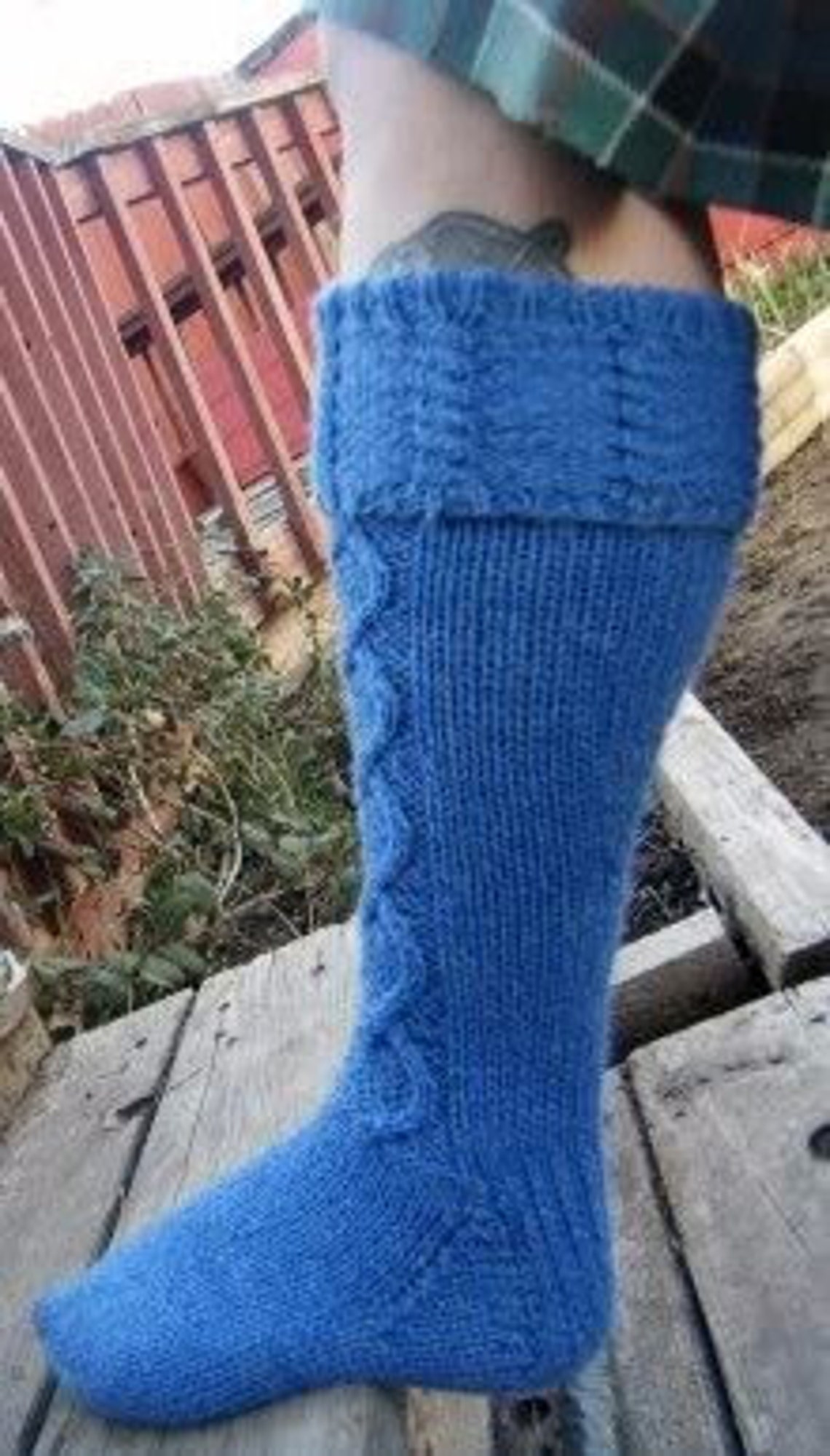 Knitting Pattern - Sweetheart Cabled Kilt Hose - Etsy