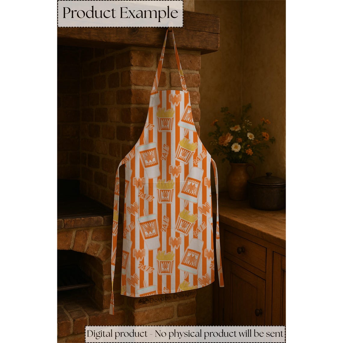 Whataburger Inspired Seamless File Fries Digital Pattern Repeating ...