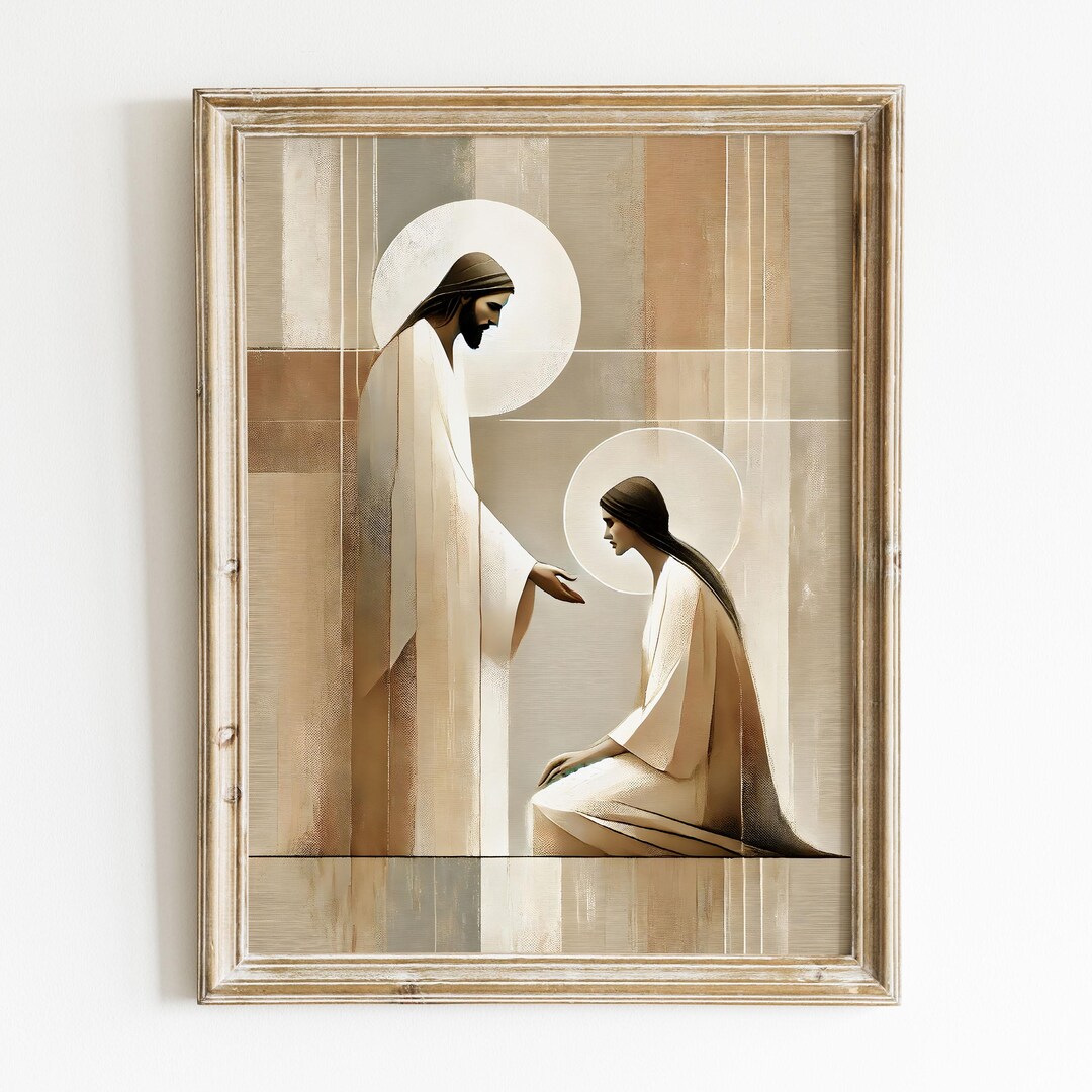 A Woman Healed by Jesus Christ Digital Download, Modern Jesus Bible ...