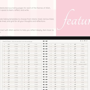 99 Names of Allah Journal: Islamic Reflection Prompts (digital Download ...