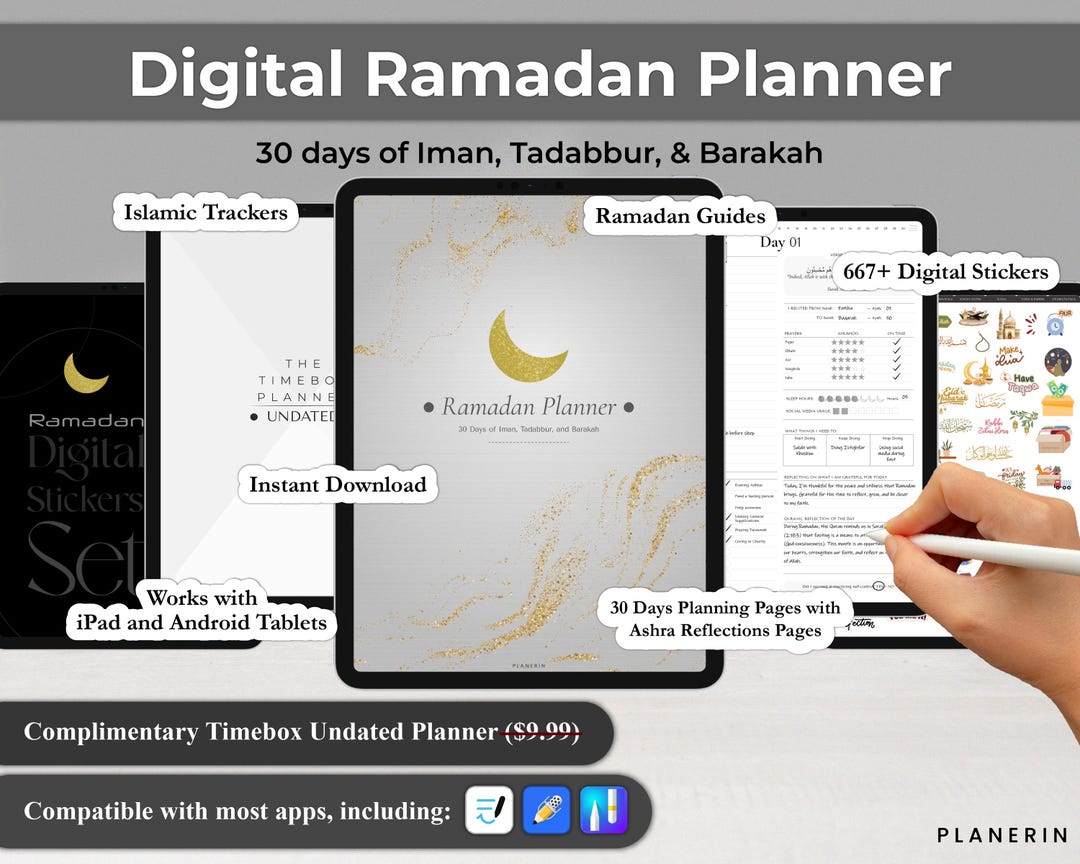 2025 Ramadan Planner, Digital Ramadan Planner for Ipad, Ramadan Planner ...