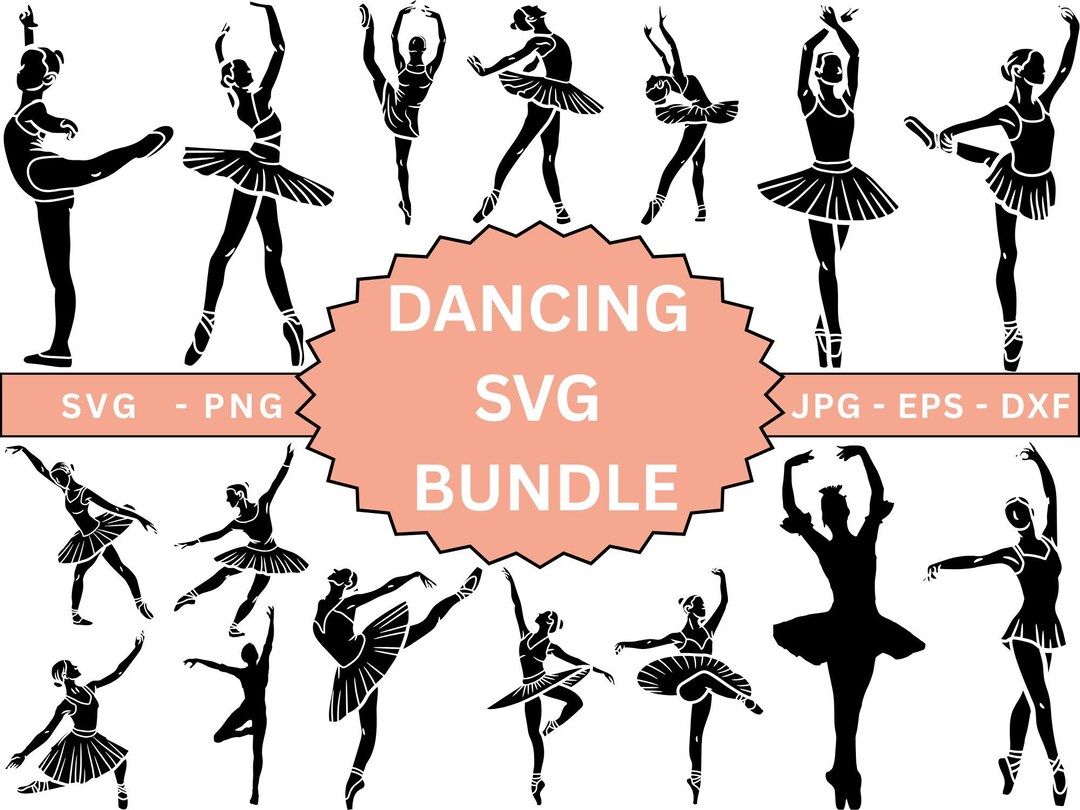 Dance SVG Bundle,dancer Svg,dance Clipart,dance Silhouette,dance Cut ...