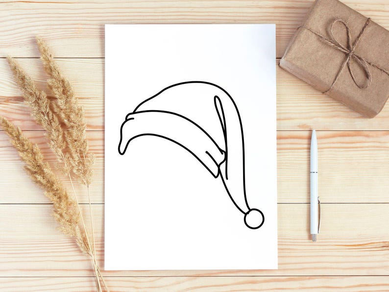 Santa Hat Svg,santa Claus Hat Clip Art Bundle Pack,santa Hat Svg ...