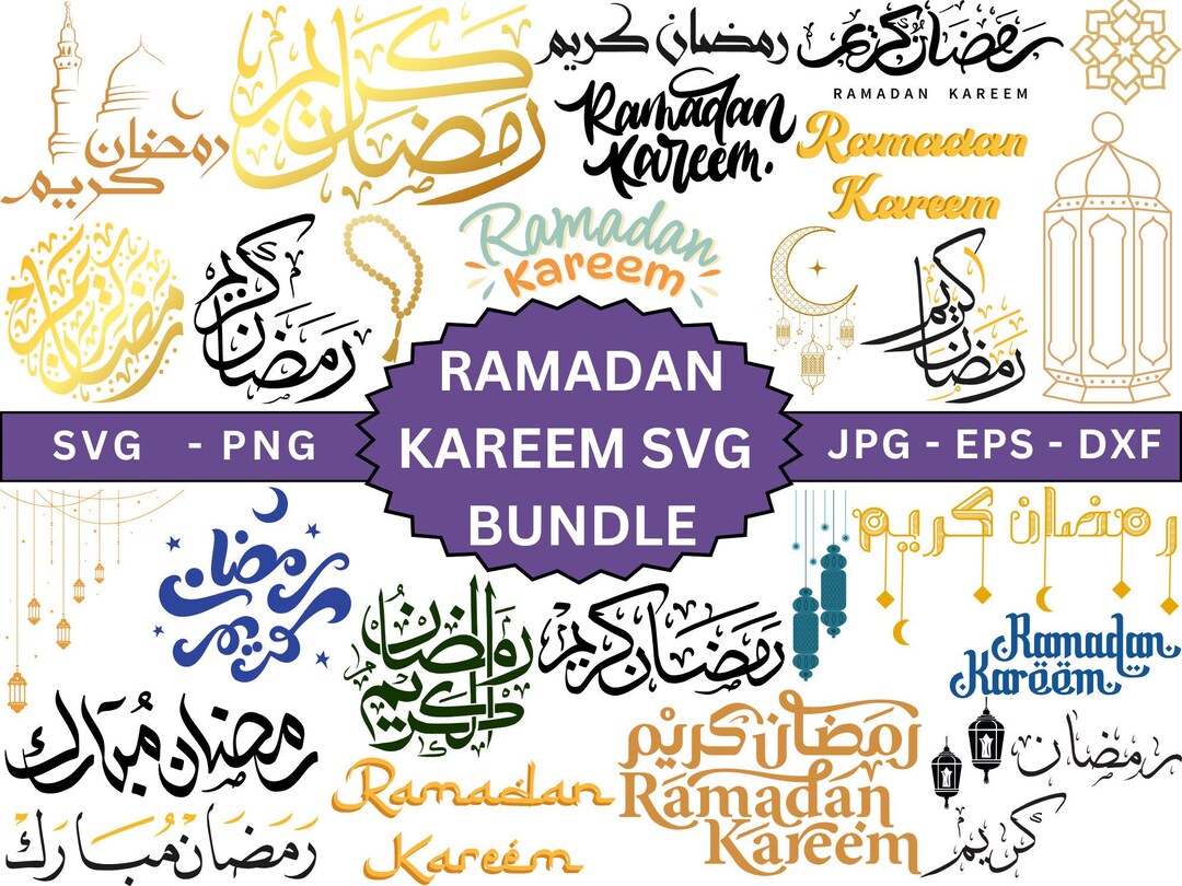 Ramadan Kareem Svg Bundle,ramadan Decor Svg,eid Card Svg,ramadan ...