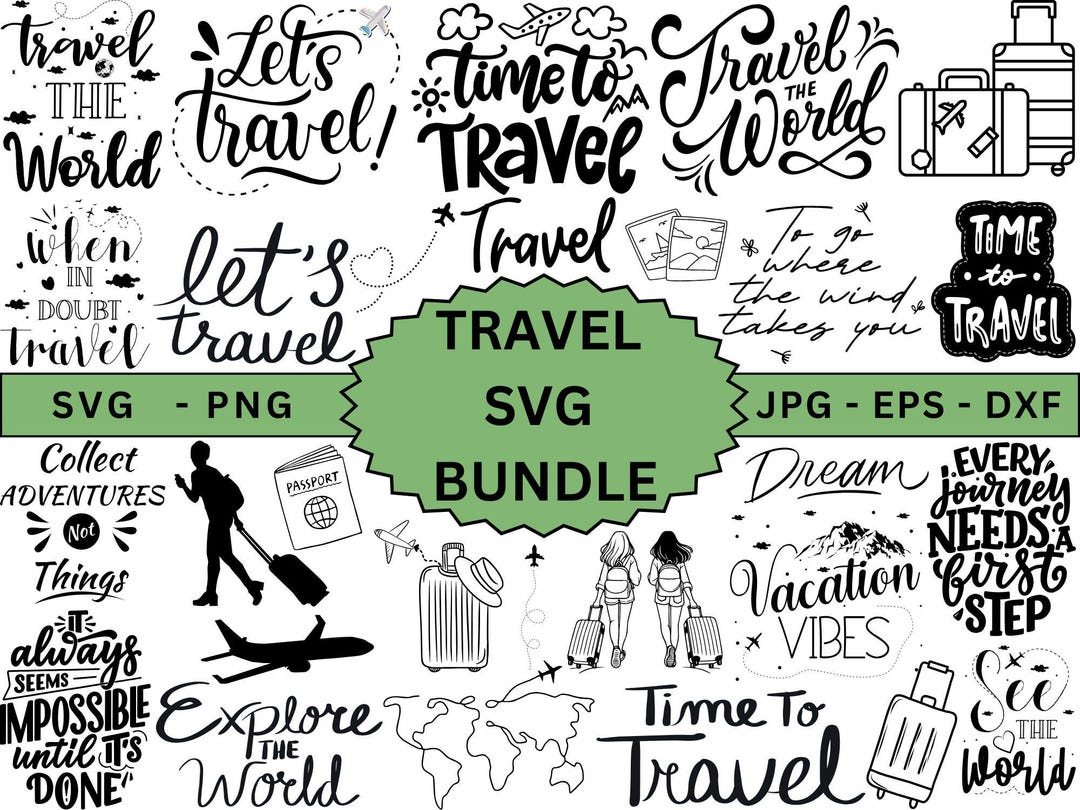 Traveling Svg, Travel Svg Bundle, Funny Travel Svg, Adventure Svg ...