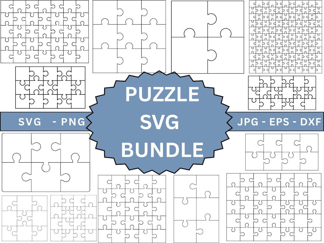 Puzzle Svg Templates,puzzle Cut Template,jigsaw Puzzle Svg,puzzle ...