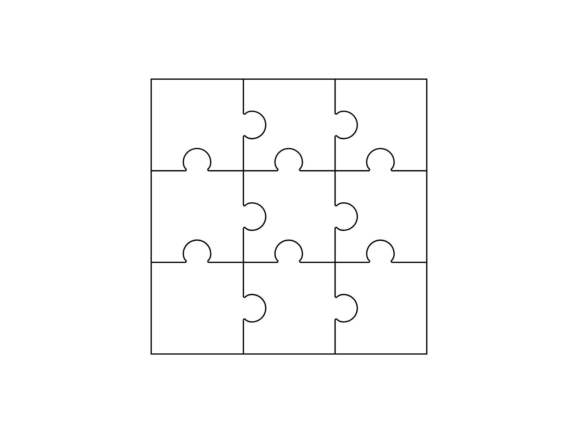 Puzzle Svg Templates,puzzle Cut Template,jigsaw Puzzle Svg,puzzle ...