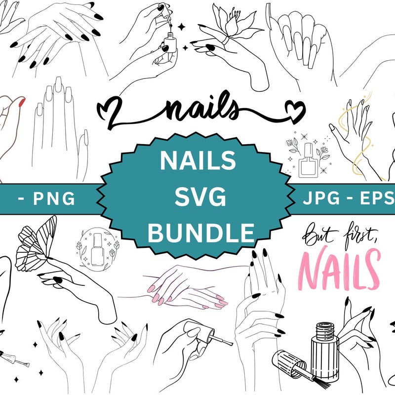 Nails Svg - Etsy