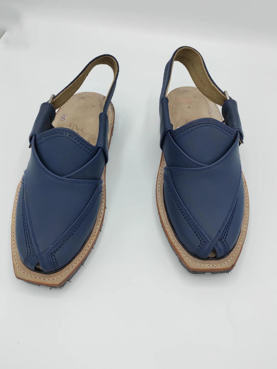 Norozi Chappal Blue | Code PC-262 | Handmade, Original Leather - Etsy