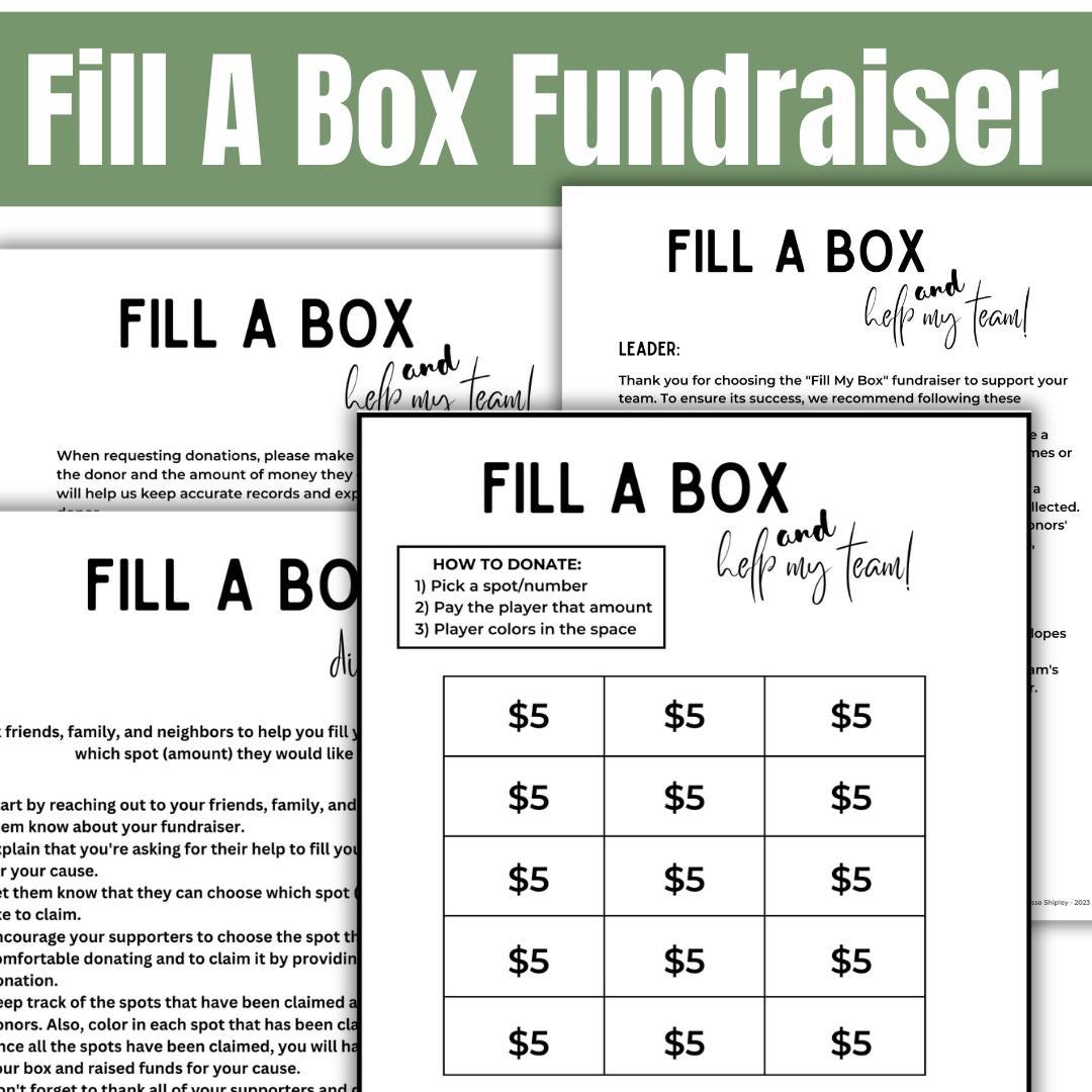 Fundraising Template, Fundraiser Form, Fundraising Ideas, Clear the ...