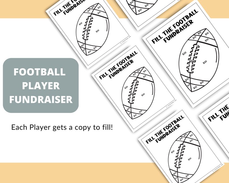 Football Fundraiser Template Football Fundraiser Football Fill My ...