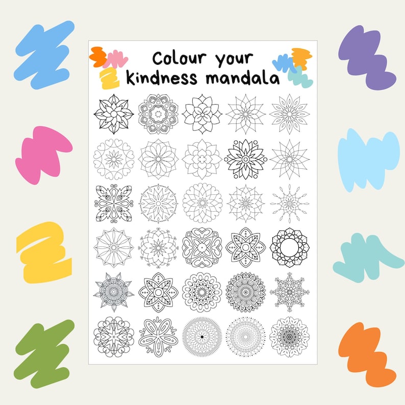 Mandala Colouring Pages for Kids | Mindfulness Kids Activity ...