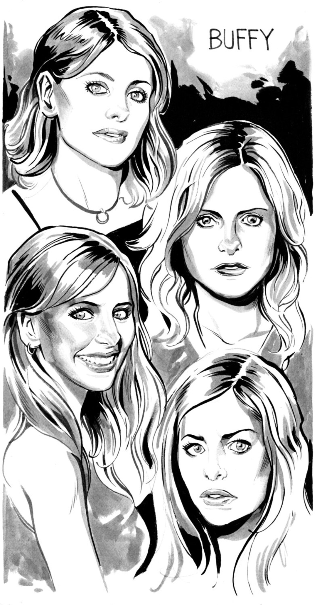 Original Buffy Art by Benjamin Dewey. - Etsy