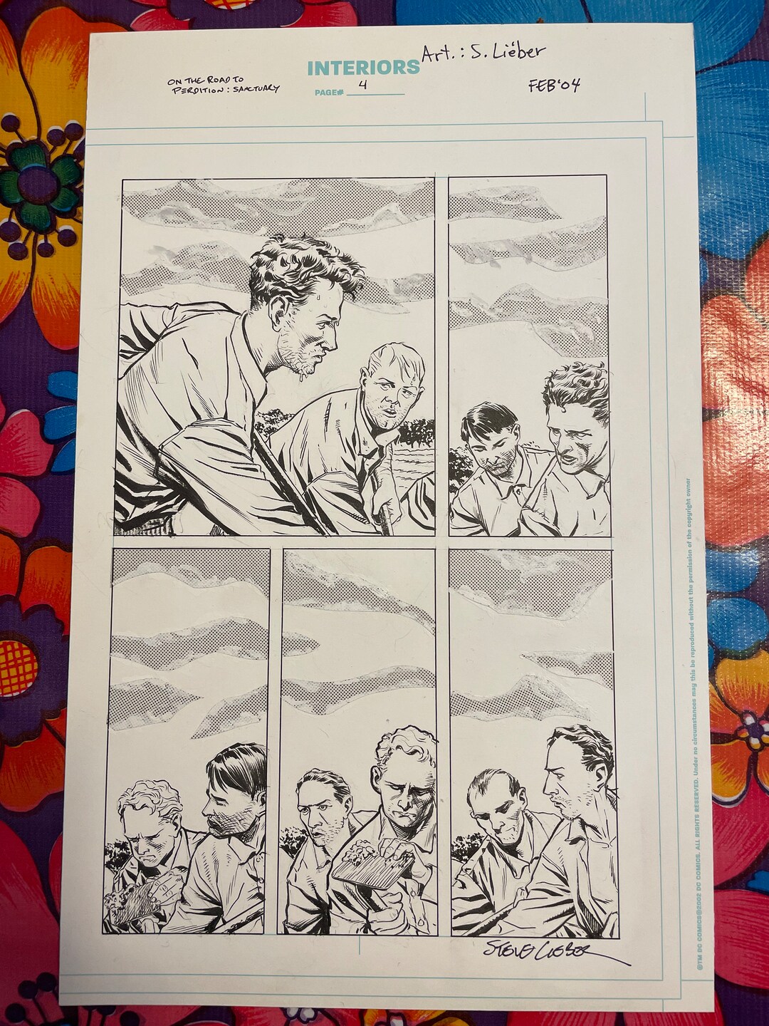 Original Art by Steve Lieber. on the Road to Perdition:sanctuary - Etsy