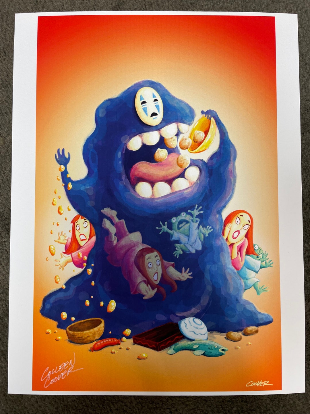 No-face From Spirited Away Print by Colleen Coover. Free USA Shipping ...