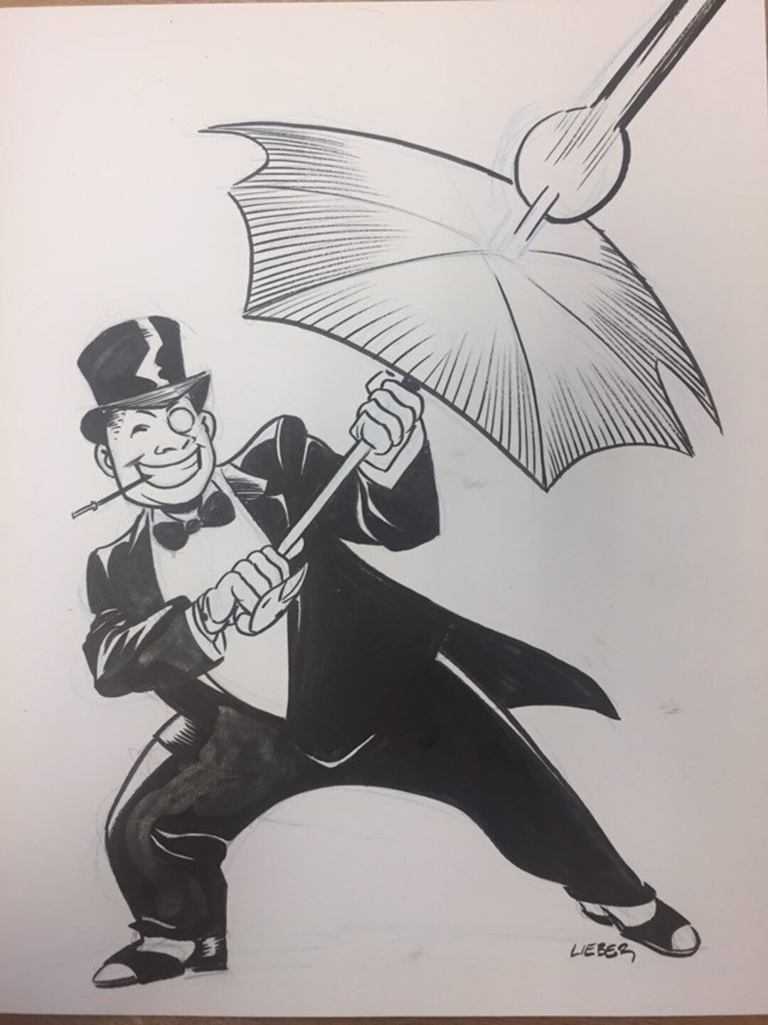 Penguin Sketch by Dan Schkade and Steve Lieber. FREE USA SHIPPING. - Etsy