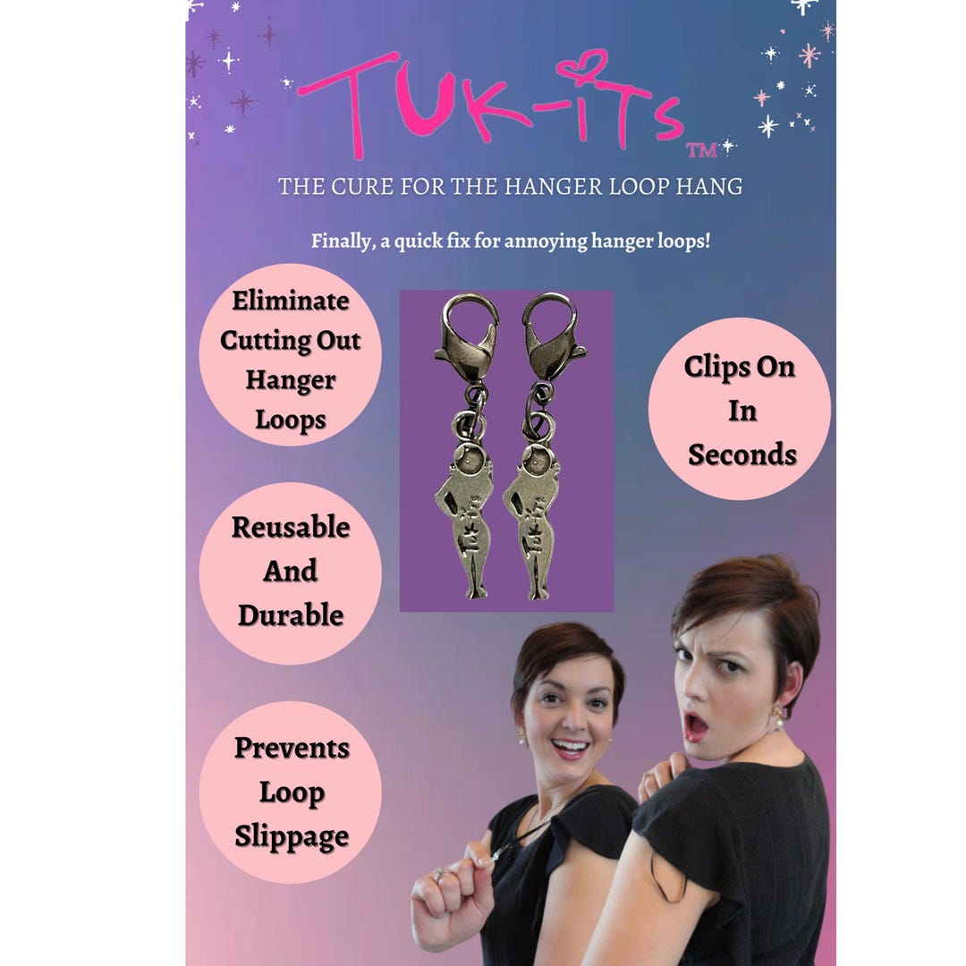Tuk-its Hanger Loop Garment Solution for Annoying Hanger Loops, Great ...