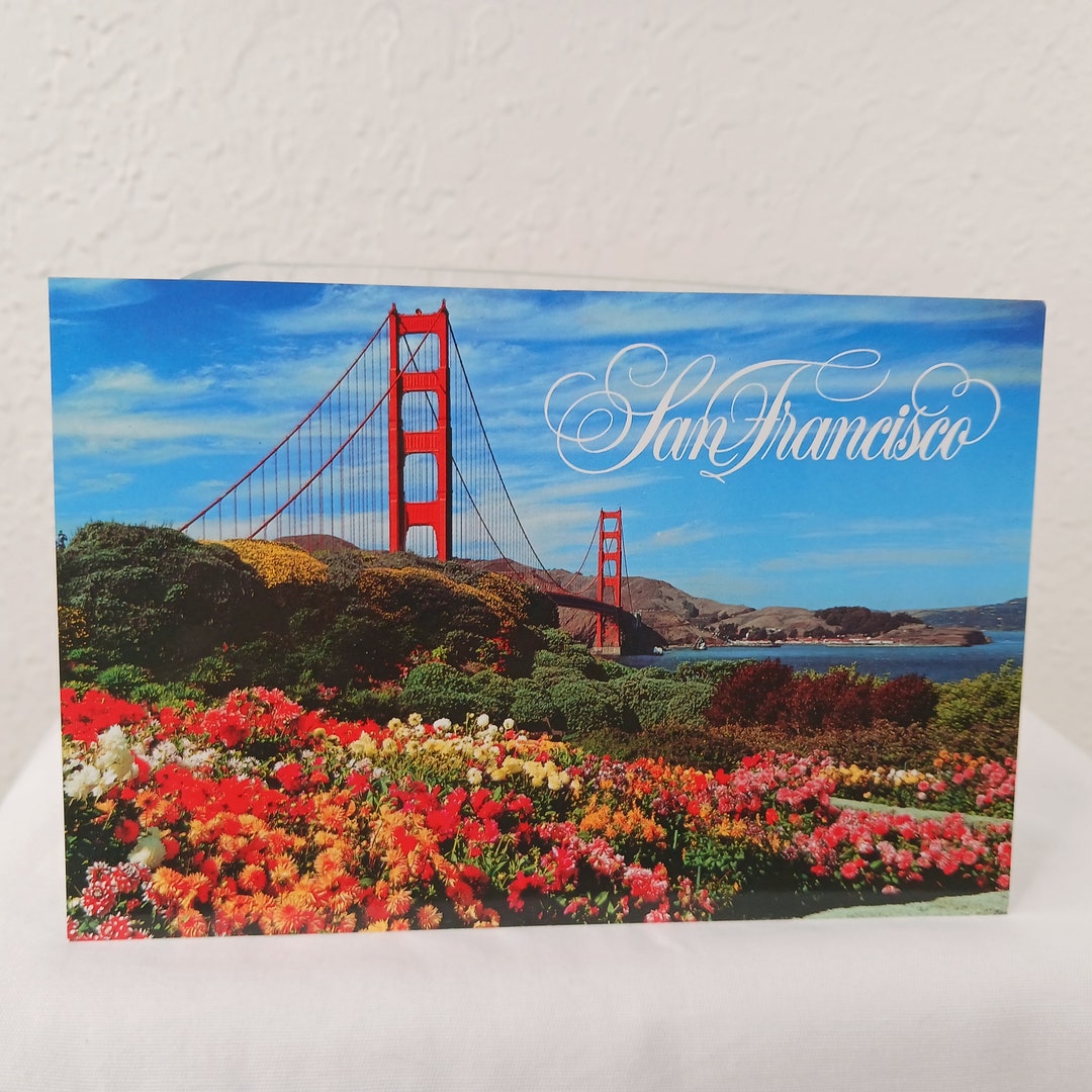 California San Francisco Golden Gate Bridge Photograph Print Postcard ...