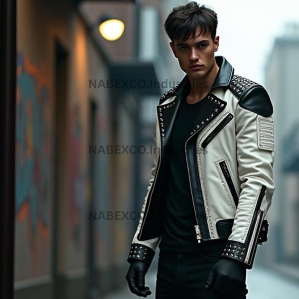 Gold Studded Biker Jacket - Etsy