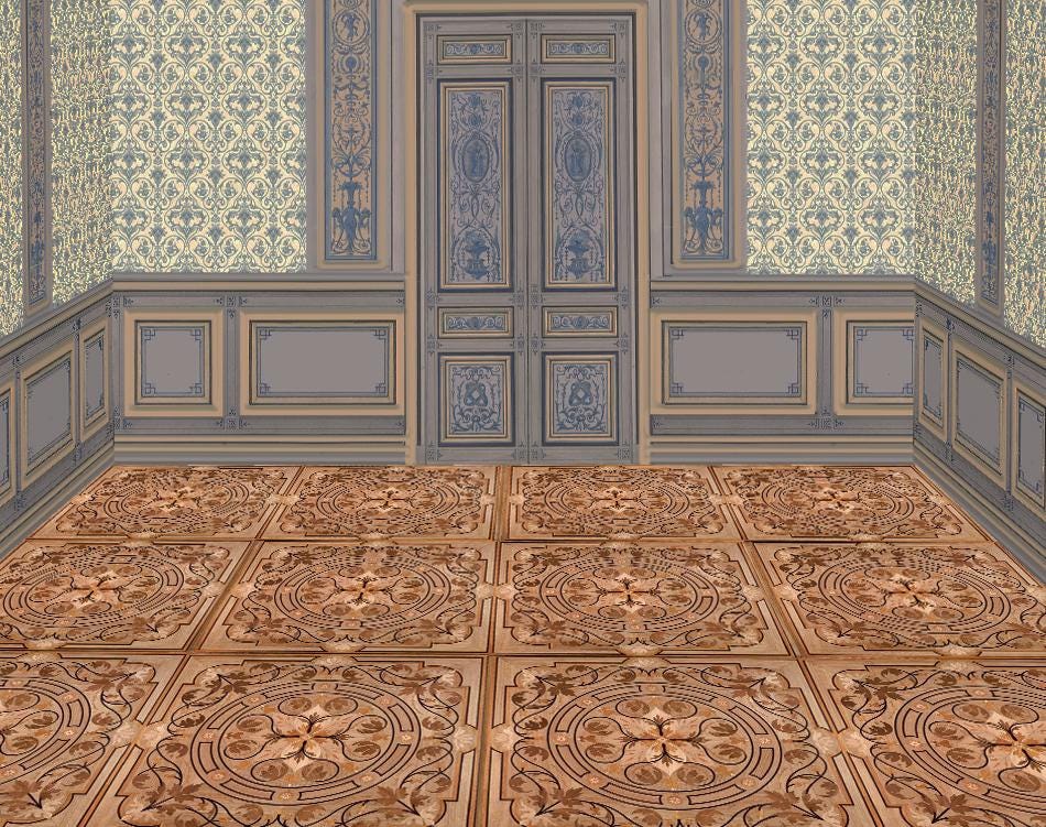 Dollhouse Flooring: Printable Vintage Wood Tile (digital Download, 1/6 ...