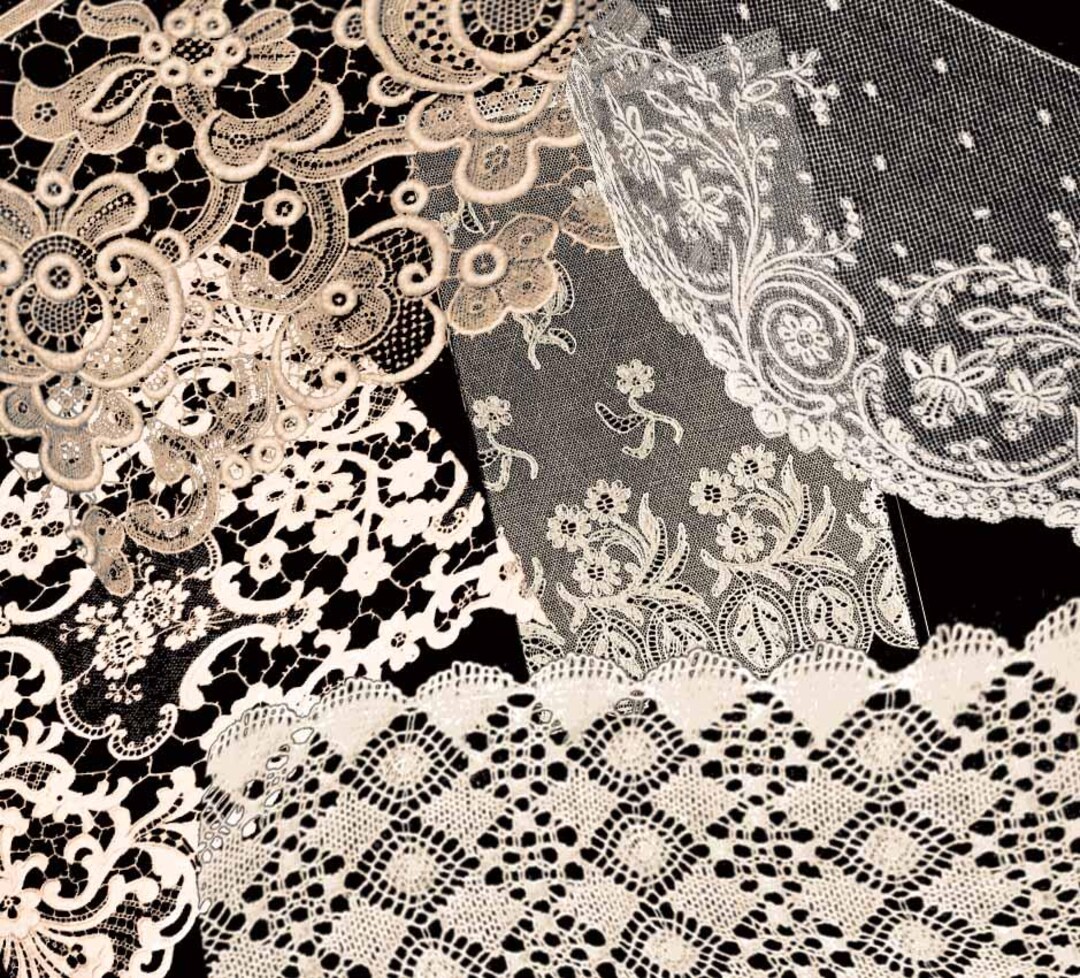 Vintage Lace Borders PNG Clipart: Junk Journal Embellishments (digital ...