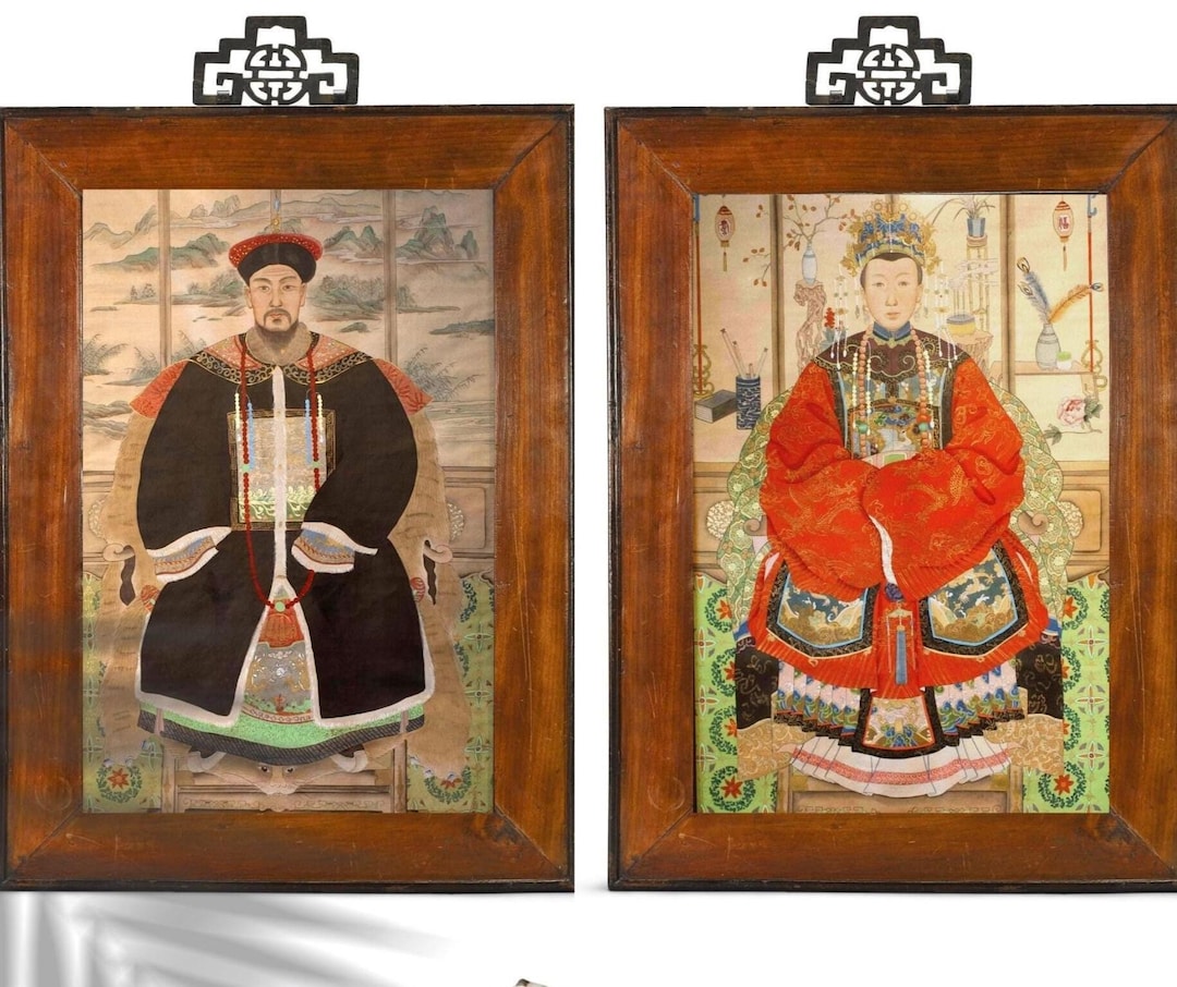 Chinese Imperial Prince and His Wife Portraits, Chinese Ancestors, HD ...