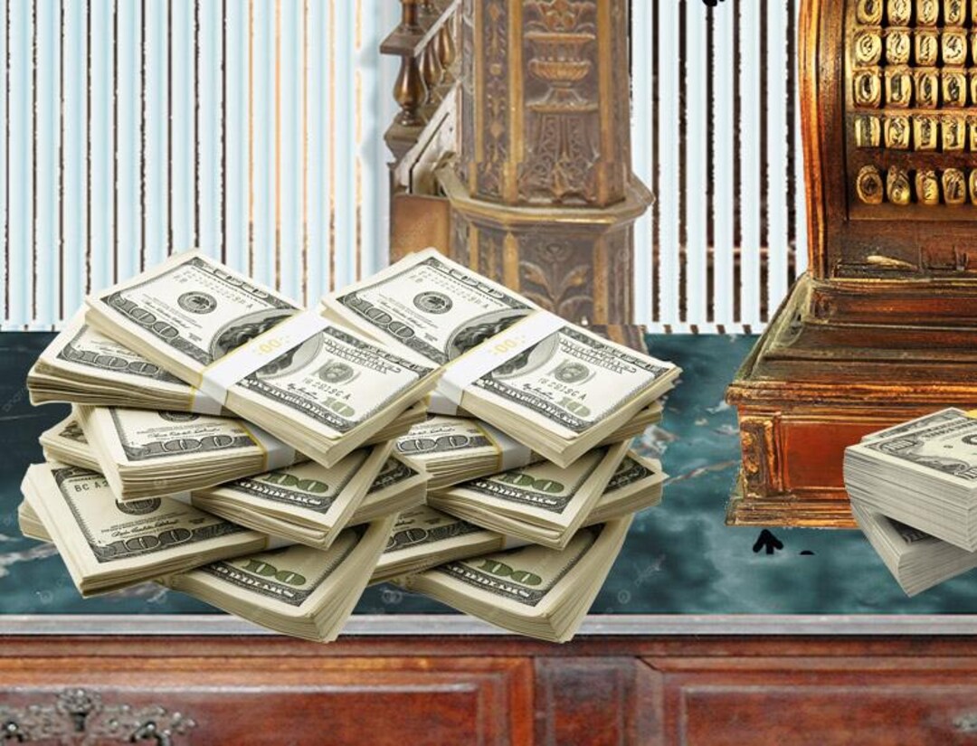 Play Money Printable: Miniature Banker Kit for Kids,dollhouse DIY ...