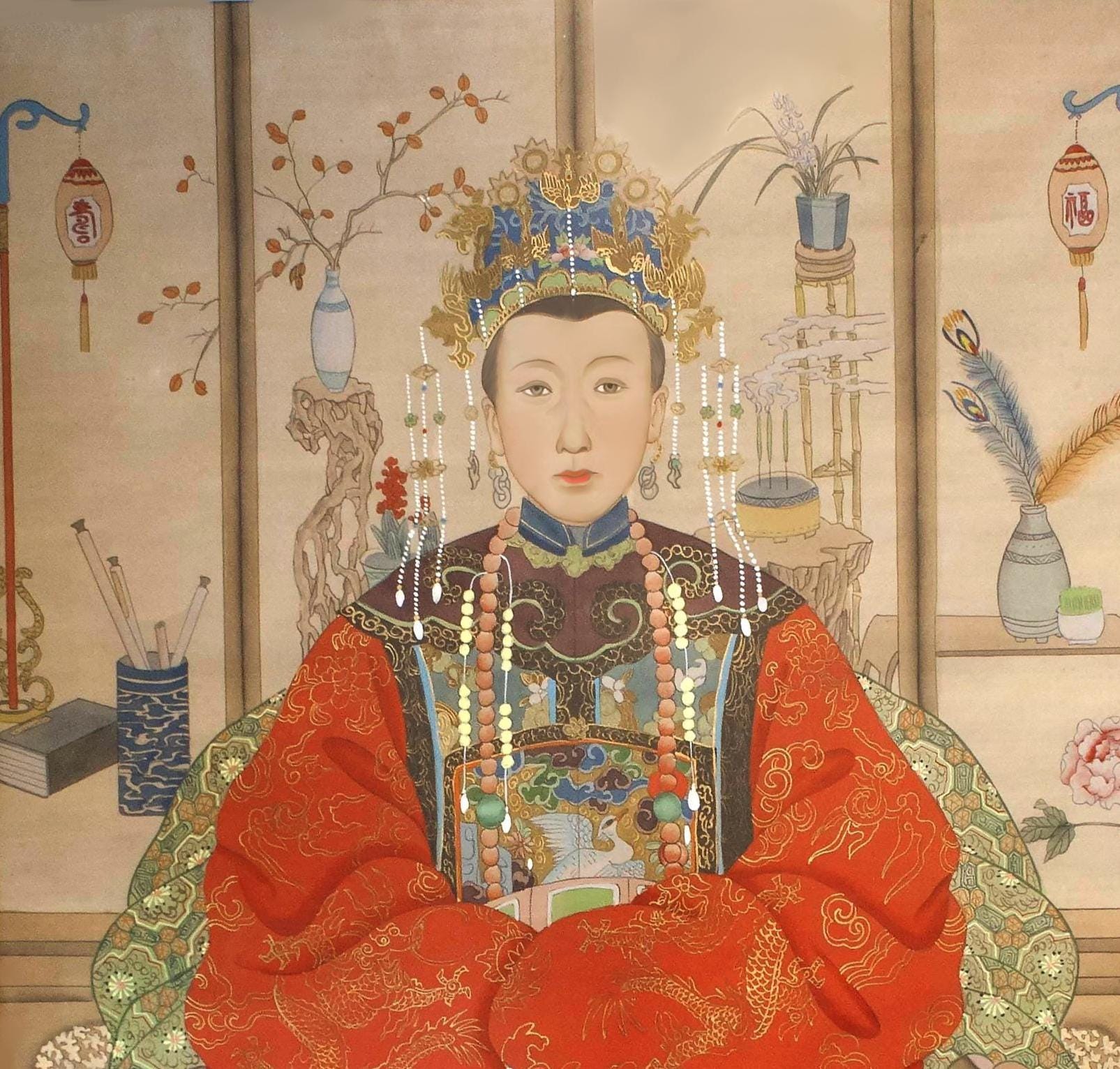 Chinese Imperial Prince and His Wife Portraits, Chinese Ancestors, HD ...