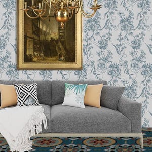 Floral New Classic Dollhouse Wallpaper Digital Download - Vintage Charm ...