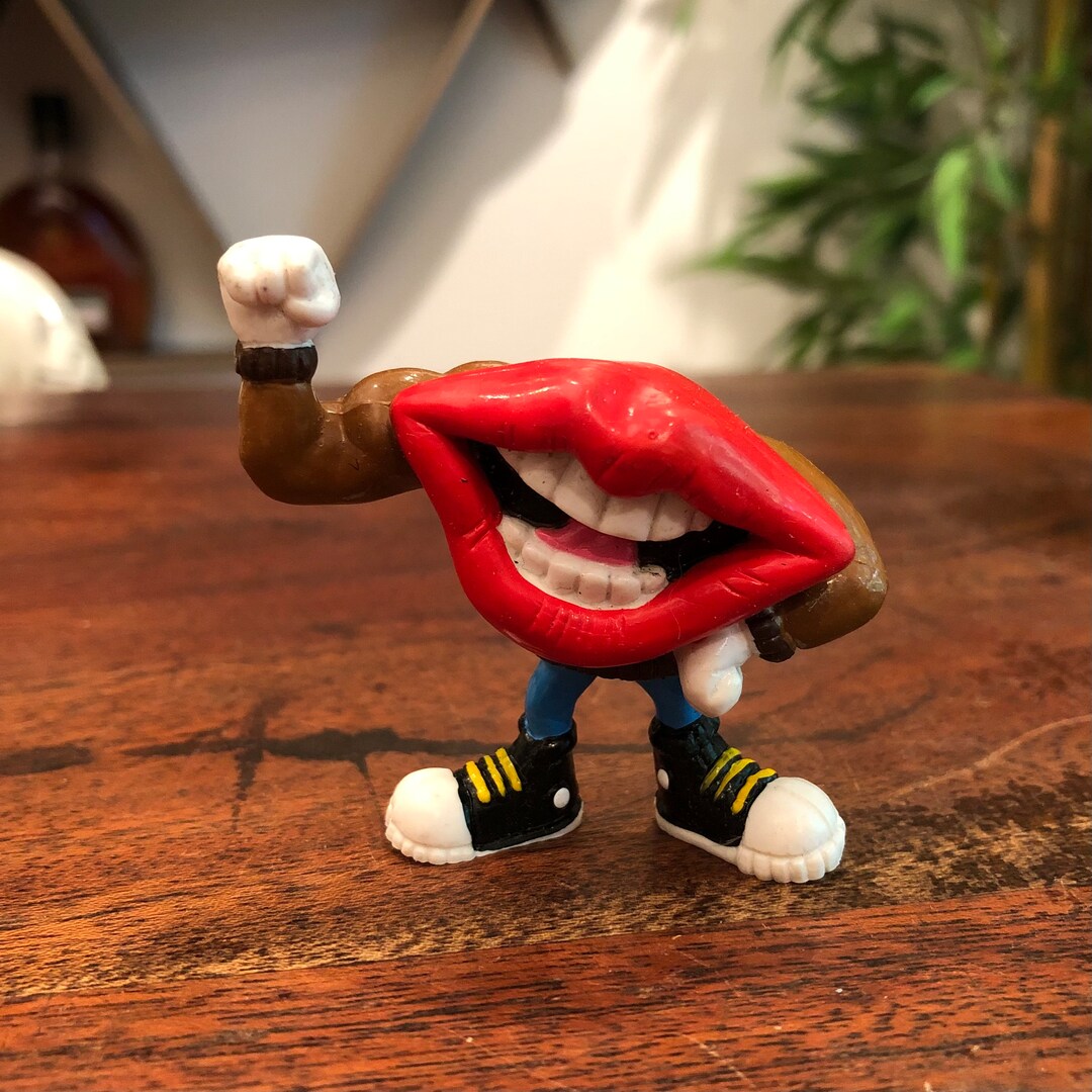 Vintage 1980's Tang Big Hot Lips Rubber Figurine Toy by Applause From ...