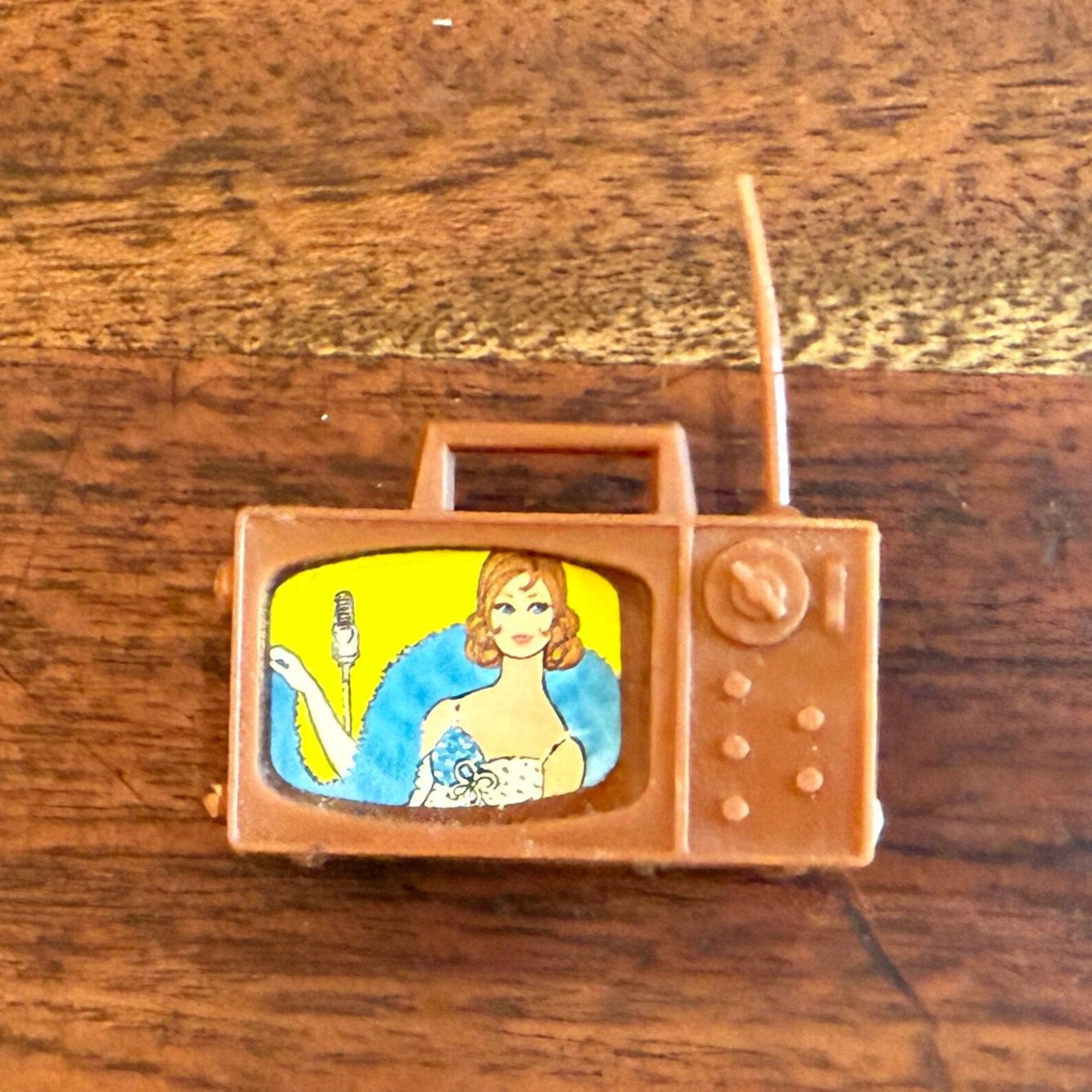 Vintage 1970's Barbie & Ken Doll Portable Television Accessory ...