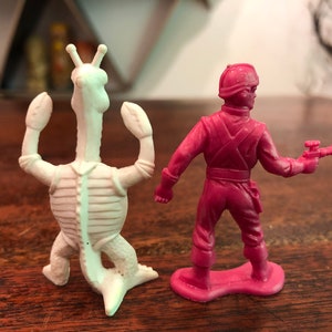 Set of 2 Vintage 1970's TIM-MEE TOYS Galaxy Laser Team Miniature Black ...