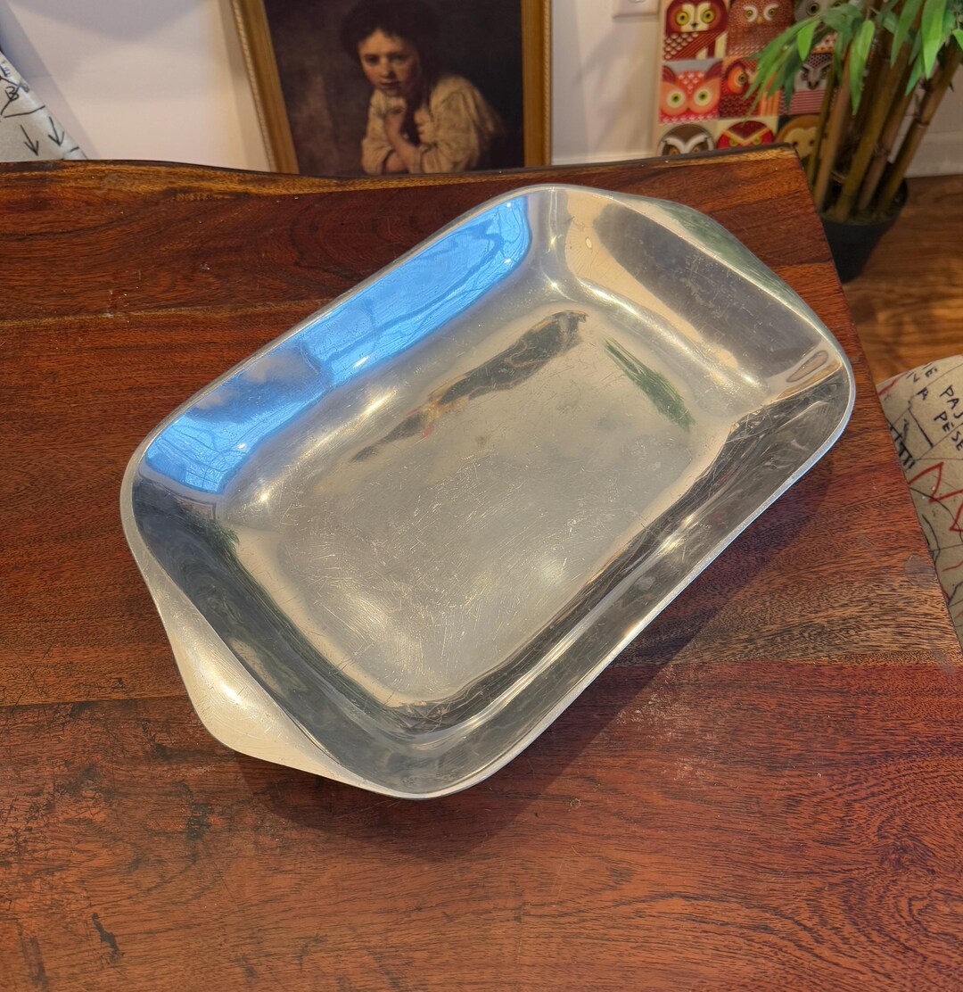 Vintage Nambe 514 Thick Aluminum Casserole Baking Dish - Nambe Kitchen ...
