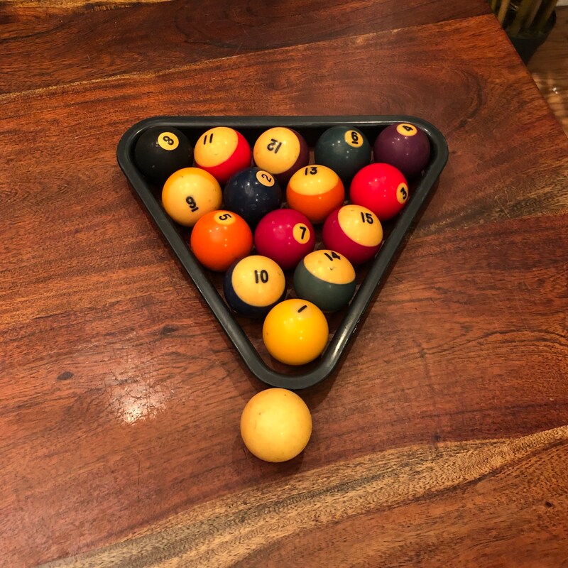Vintage Pool Balls - Etsy