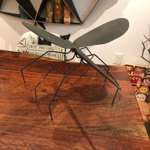 Vintage Metal Mosquito Welded Metal Yard Art / Garden Sculpture Insect ...