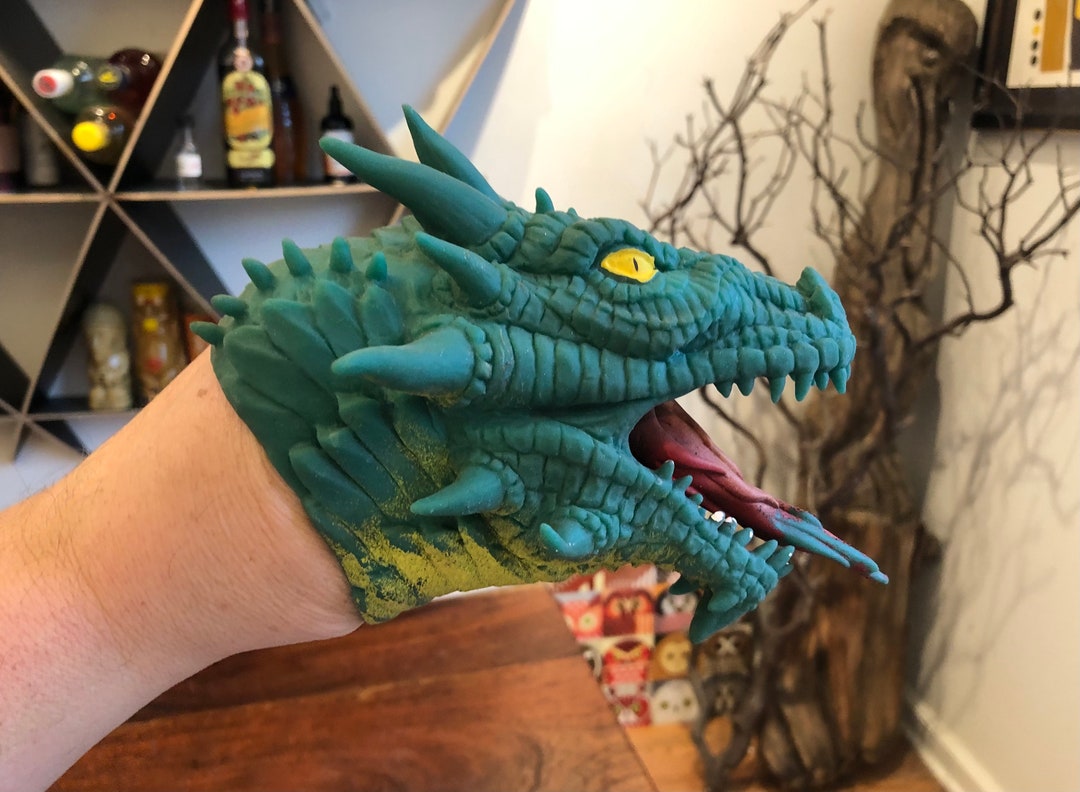 Vintage Schylling Children's Rubber Dragon Hand Puppet - Etsy